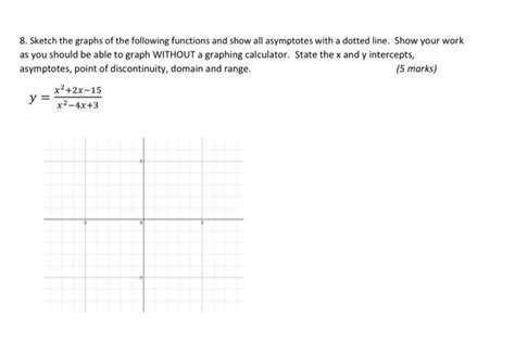 solved 8 sketch the graphs of the following functions and