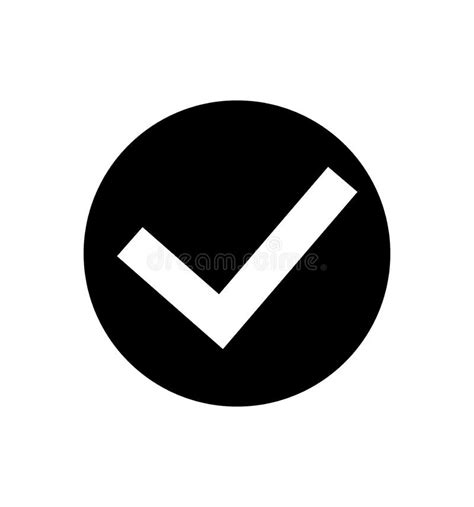Check Mark Icon Flat Design Vector Isolated On White Stock Vector Illustration Of Check