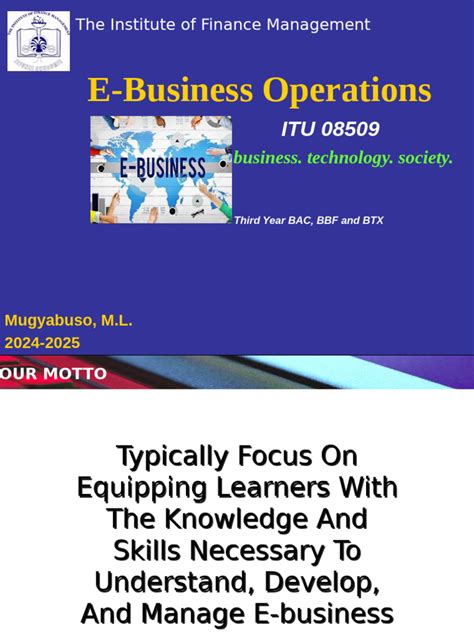 E Business Topic 01 Pdf Electronic Business E Commerce