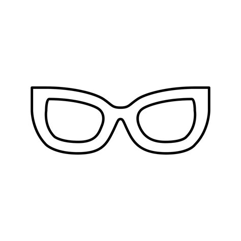 Kig Girl Glasses Frame Line Icon Vector Illustration 18993914 Vector