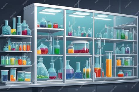 Premium Photo Scientific Specimen Storage Flat Vector Illustration In