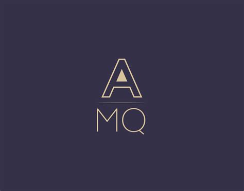 Amq Letter Logo Design Modern Minimalist Vector Images 19585386 Vector