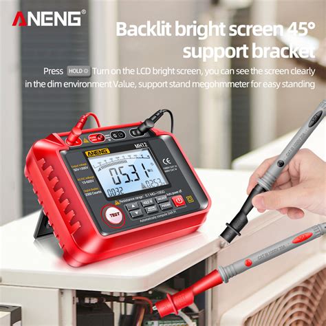 ANENG MH12 Megaohmmetro Multimetro Tester Digitale AC DC Amperometro ...