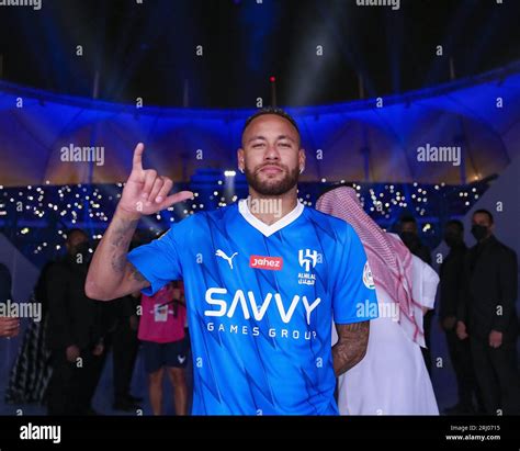 Riyadh Saudi Arabia 19th Aug 2023 Neymar Jr Is Presented As New Al