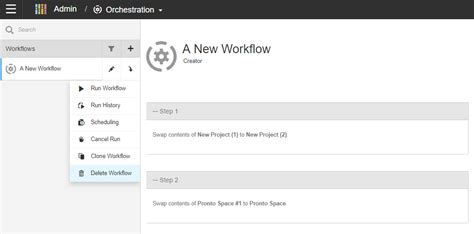 Deleting A Workflow