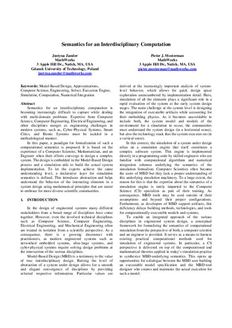pdf semantics for an interdisciplinary computation