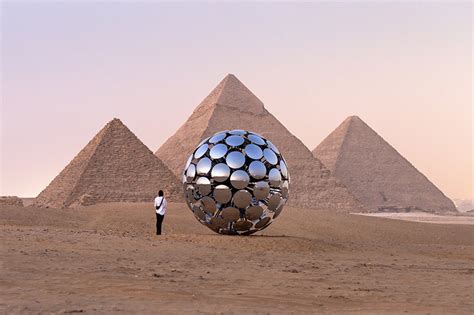 Spys Orb Reflects Giza Pyramids Ancient Egyptian Symbology