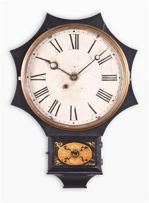 Bid Now Terry Clock Co 8 Day Octagon Top Clock May 6 0123 1 30 PM EDT