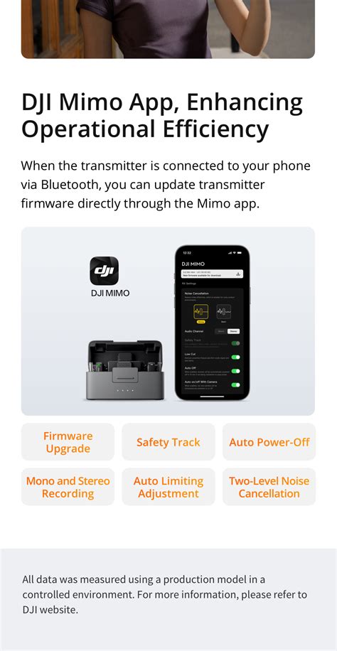 Dji Mic Mini High Quality Mini Wireless Microphone Ultralight Two Level Active Noise