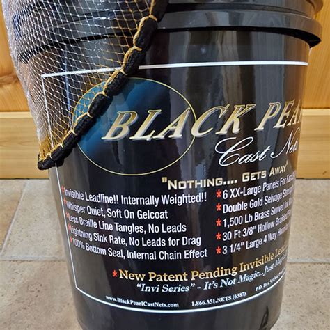 Cast Net 13 Lb Per Ft Invi Series Black Pearl Cast Nets