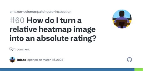 How Do I Turn A Relative Heatmap Image Into An Absolute Rating · Issue 60 · Amazon Science