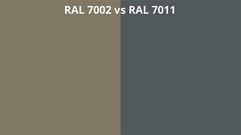 Ral 7002 Vs 7011 Ral Colour Chart Uk