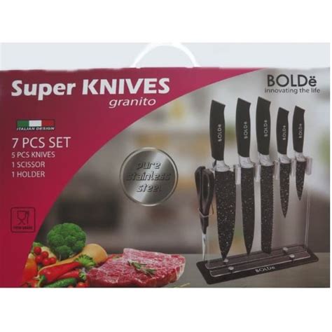 Jual Pisau Set Super Knives Granito 7pcs Set Bolde Shopee Indonesia