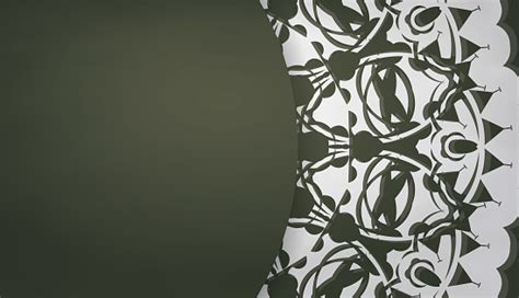 로고 또는 텍스트 디자인을위한 인도 흰색 패턴의 어두운 녹색 배경 0명에 대한 스톡 벡터 아트 및 기타 이미지 0명 겨울