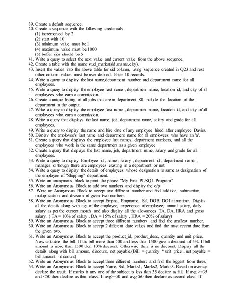 Sql Practice Questions Set 2 Doc