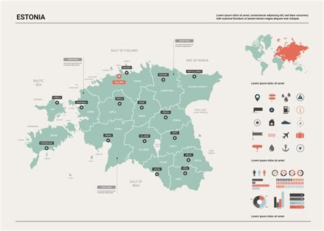 Estonia Map Vector Images Over 1900