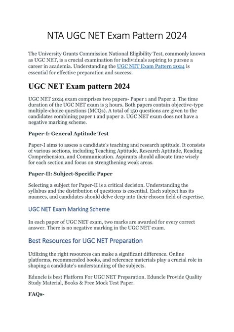 Ppt Nta Ugc Net Exam Pattern 2024 Powerpoint Presentation Free