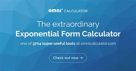 Exponential Form Calculator