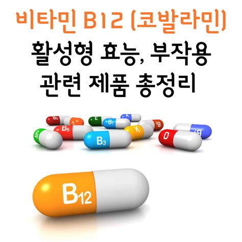 비타민 B12 코발라민 활성형 효능 부작용 관련 제품 총정리 Sok Sok 비타민 B12 코발라민 활성형 효능 부작용 관련 제품 총정리 Sok Sok