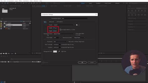 Change The Width And Height Of The New Composition In After Effects Ukramedia