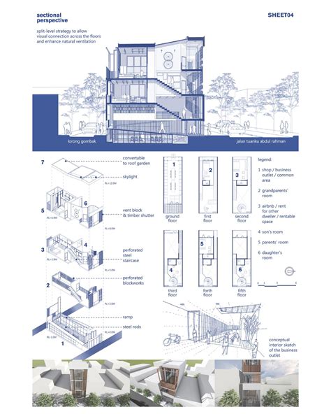 Hotel Building Sectional Layout 2d View Dwg File Artofit