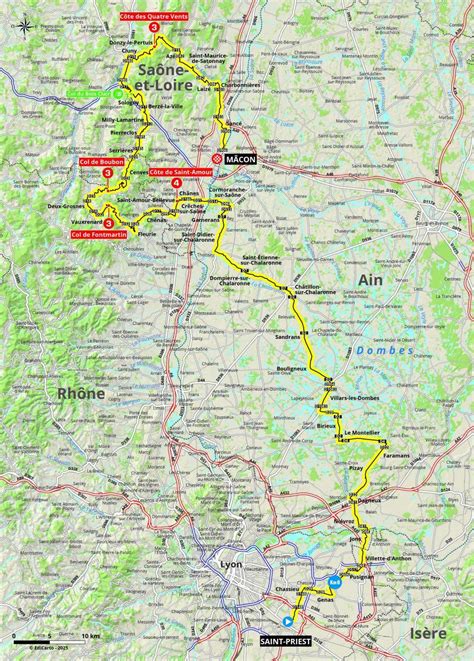 Étape 5 Critérium du Dauphiné 2025 parcours détaillé profil favoris