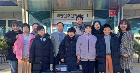 양구 해안초교 독거노인 가구에 김장 김치 나눔