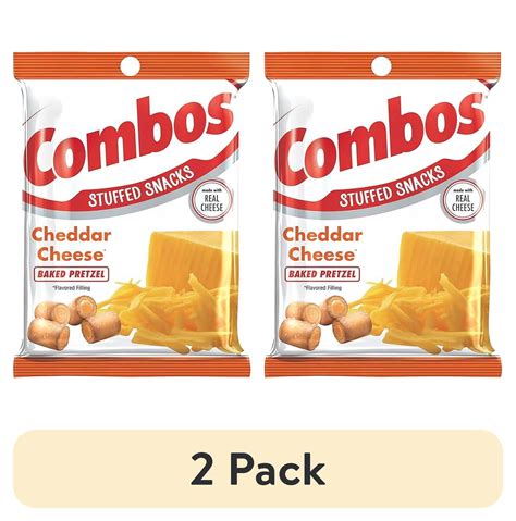 2 Pack Combos Cheddar Cheese Pretzel Baked Snacks 63 Oz Bags Pack