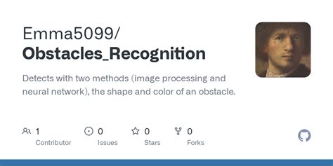 GitHub Emma Obstacles Recognition Detects With Two Methods Image Processing And Neural