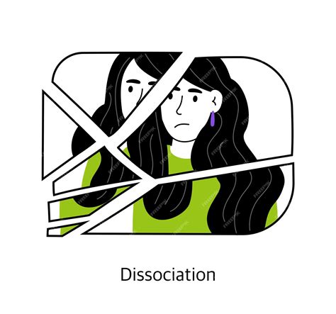 Premium Vector Dissociation The Concept Of Mental Health And