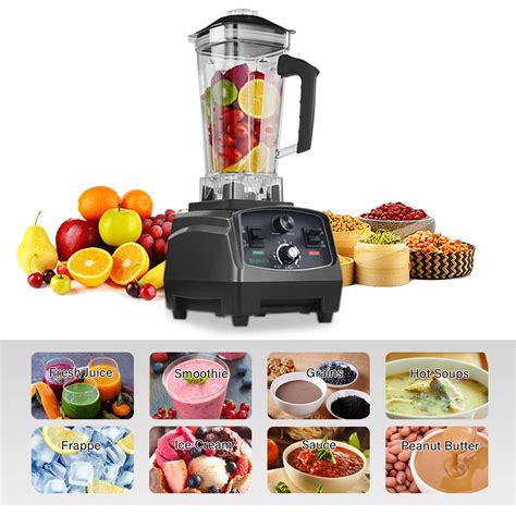 BioloMix Professional Countertop Blender, 2L Capacity, 2200W Power ...