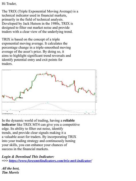 Forex Mt4 Indicators [download] Trix Mt4 Indicator Milled