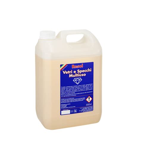 Resol MULTIUSO Vetri E Specchi 5LT Per L Azienda Resolpulizia