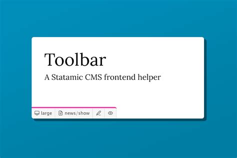 Toolbar A Statamic Addon