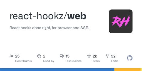 GitHub React Hookz Web React Hooks Done Right For Browser And SSR
