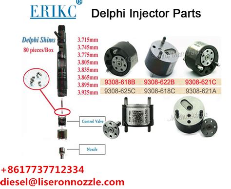 Delphi Erikc Common Rail Injector Spare Parts