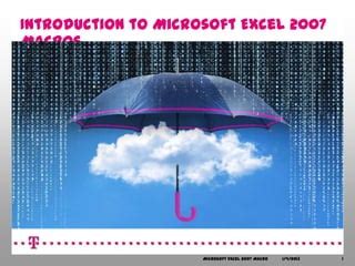 Intro Macros In Excel PPTX