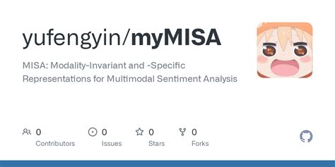 github yufengyin mymisa misa modality invariant and specific