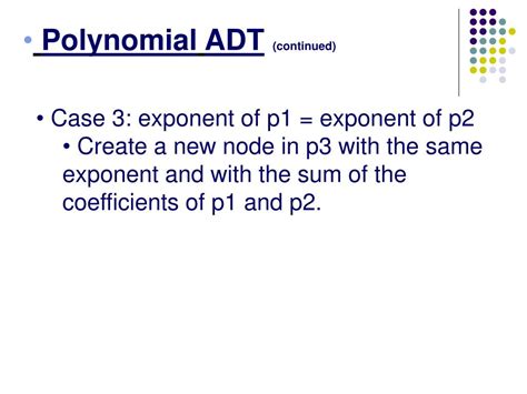 PPT The Polynomial ADT PowerPoint Presentation Free Download ID