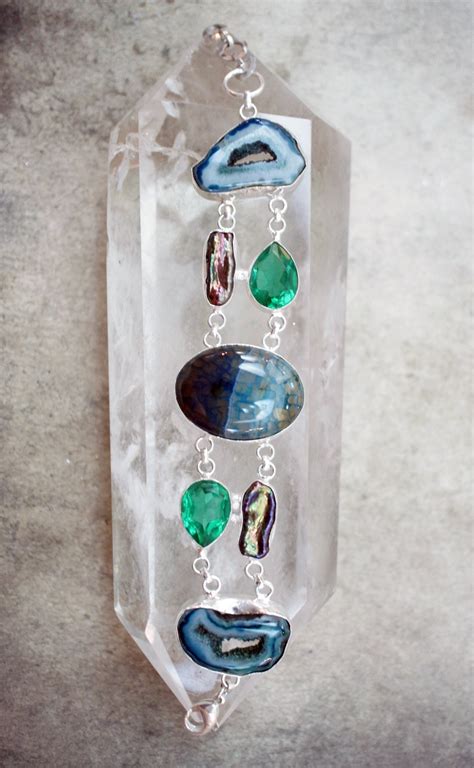 Free Images Glass Stone Green Blue Point Jewelry Bracelet