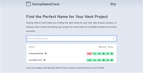 Startup Name Check Start The F Up
