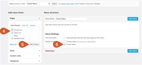 Create A Menu And Add Items To Your Website Navigation Wphubsite