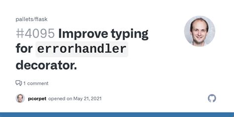 Improve Typing For Errorhandler Decorator Issue 4095 Pallets