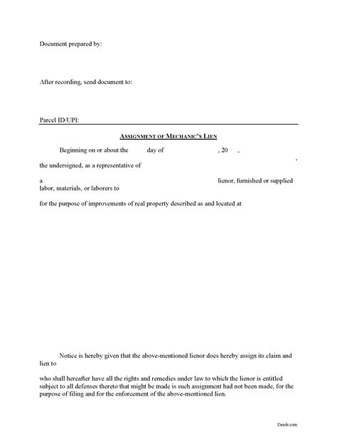 Carbon County Assignment Of Lien Form Pennsylvania Carbon County Assignment Of Lien Form Pennsylvania