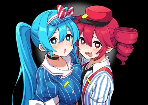 Hatsune Miku And Kasane Teto Vocaloid And 2 More Drawn By