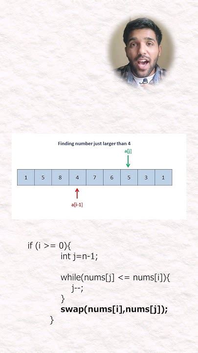 Next Permutation Daily Dsa Questions🧑‍💻 Shorts Youtube