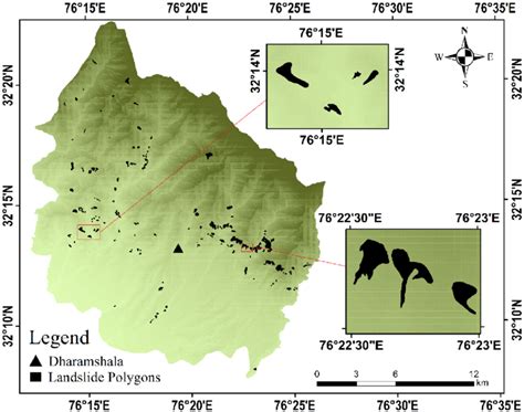 Observed Landslides In The Study Area Download Scientific Diagram
