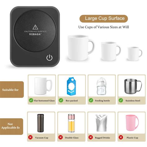 Vobaga Coffee Mug Warmer Electric Coffee Warmer For Desk With Auto