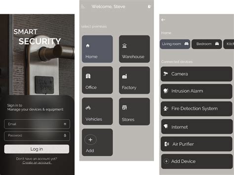Smart Security Mobile App Figma