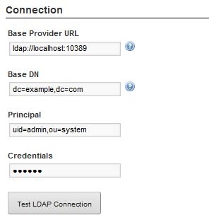 Configuring The LDAP Settings And Server